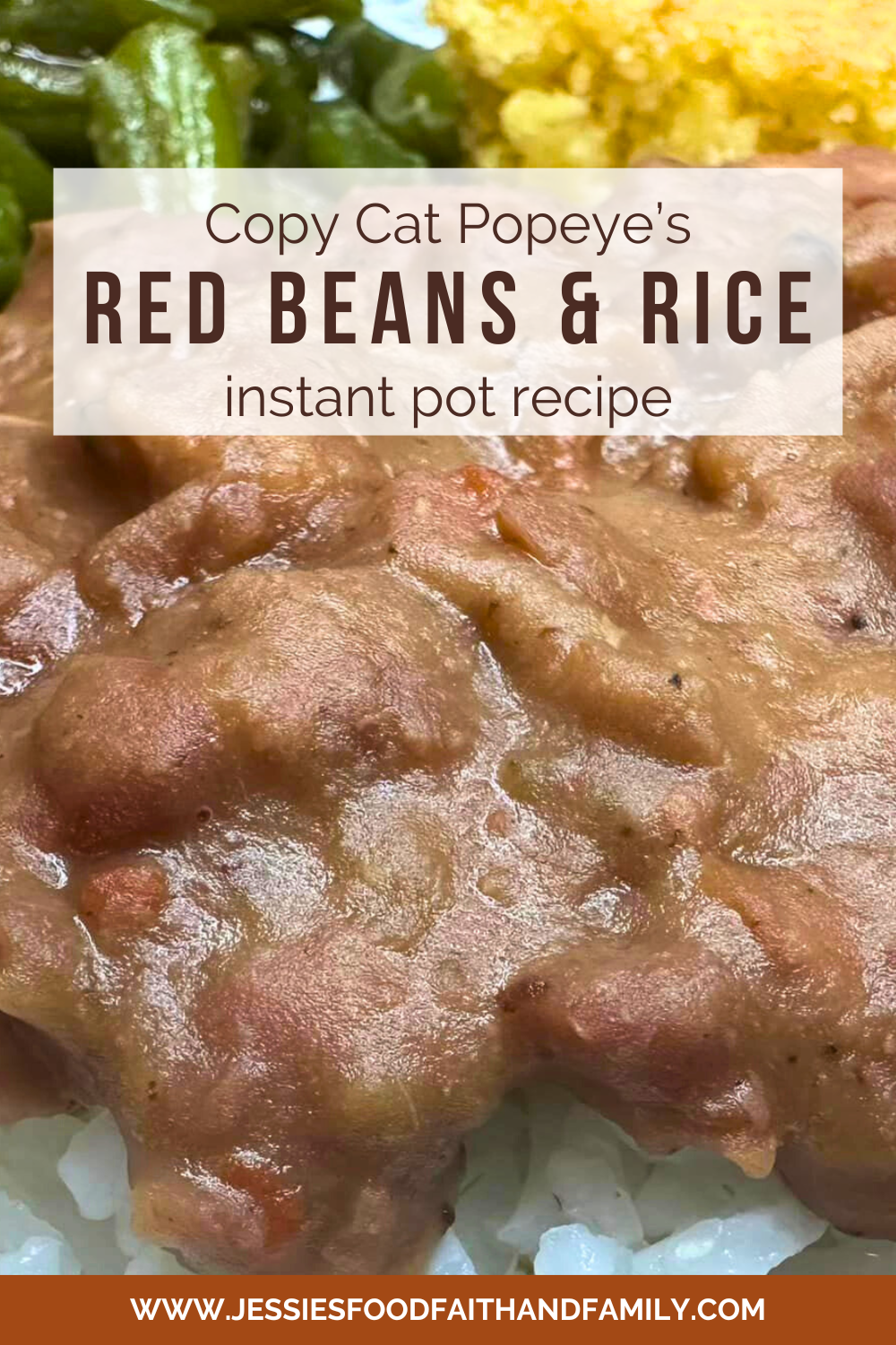 Copycat Popeye’s Red Beans and Rice – INSTANT POT - Jessie's