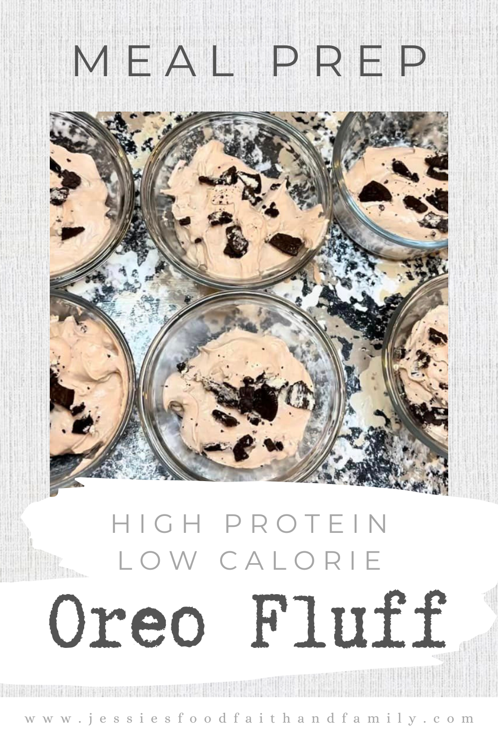 The Best Low-Calorie Chocolate Protein Oreo Fluff - Jessie's
