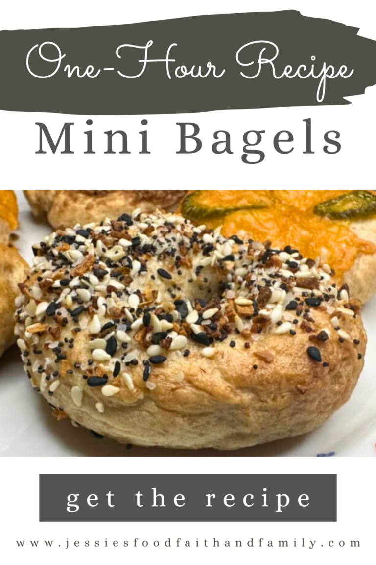 Best One-Hour Bread Recipe – Easy Mini Bagels - Jessie's